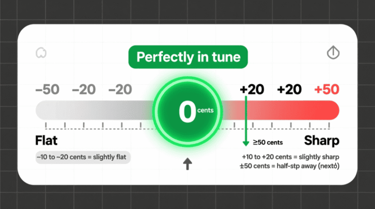 Sticky ±Cents Explained: How to Read the Pitch Detector Meter