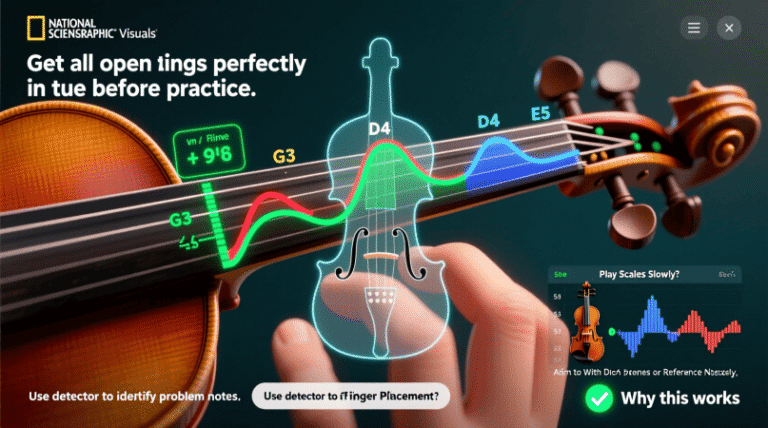 Violin Intonation Practice with Pitch Detection | Stay in Tune