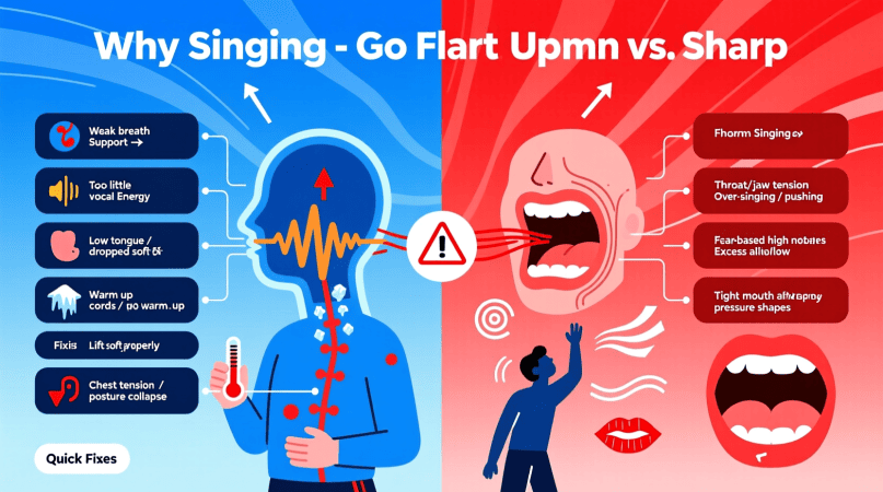 Why Singers Go Sharp or Flat | How to Fix It
