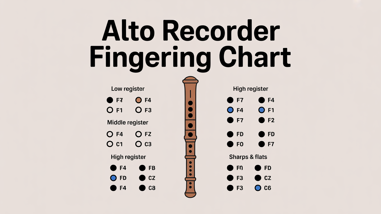 Alto Recorder Fingering Chart: Easy Guide for Beginners