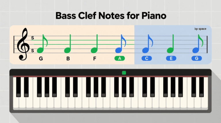 Bass Clef Notes for Piano Chart: Complete Beginner’s Guide (2025)
