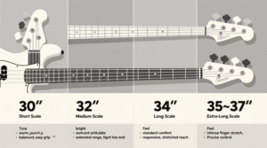Bass Scale Length Chart – Choose the Right Bass Guitar